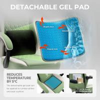 China Office Chair with Gel Pad Arm Rest and Footrest Leather Material Storage Bags Included for sale
