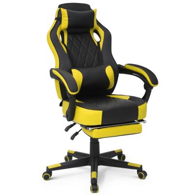 China 360 Degree Swivel Racing Style Gaming Chair with PU Leather Detachable Lumbar Support for sale