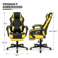 China 360 Degree Swivel Racing Style Gaming Chair with PU Leather Detachable Lumbar Support for sale