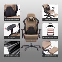 China Mute PU Wheel Racing Gaming Chair with Ergonomics Lumbar Support and Mail Packing for sale