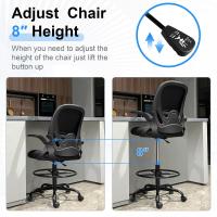 China Flip-up Armrests Executive Ergonomic Chair with Lumbar Support and Metal Type Iron for sale