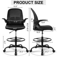 China Flip-up Armrests Executive Ergonomic Chair with Lumbar Support and Metal Type Iron for sale