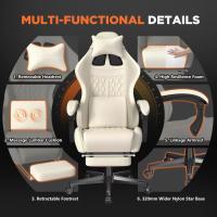 China Modern Design Gaming Chair with Vintage PU Leather and Massage 19