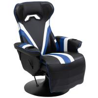 China Customized Logo Availabled Gaming Chair Swivel Style with Lumbar Support and Footrest for sale