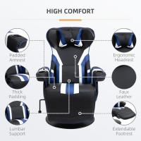 China Customized Logo Availabled Gaming Chair Swivel Style with Lumbar Support and Footrest for sale