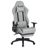 China Modern Design Gaming Chair with Footrest and 3 Gas Lift PU Leather High Back Adjustable for sale