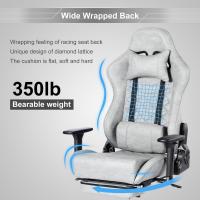 China Modern Design Gaming Chair with Footrest and 3 Gas Lift PU Leather High Back Adjustable for sale