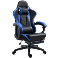 China Office Desk Ergonomic Gaming Chair with Footrest Leather Mail Packing for sale