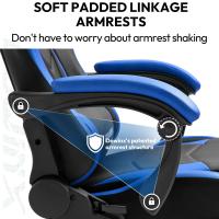 China Office Desk Ergonomic Gaming Chair with Footrest Leather Mail Packing for sale