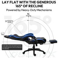 China Office Desk Ergonomic Gaming Chair with Footrest Leather Mail Packing for sale