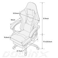 China Modern Design Style Swivel Chair Gaming Chair with Footrest and Adjustable Features for sale