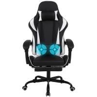 China Iron High Back Racing Style Ergonomic Gaming Chair with Lumbar Support and Footrest for sale