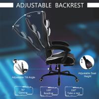 China Iron High Back Racing Style Ergonomic Gaming Chair with Lumbar Support and Footrest for sale