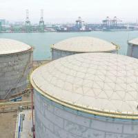China Aluminum Geodesic Dome Roof for Water & Oil Storage Tanks - 15-20 Year Service Life with 90% Emissions Reduction for sale