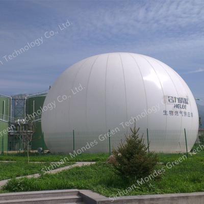 China OEM Ground Mounted Double Membrane Biogas Holder 50m³ to 20000m³ Capacity Anti-Corrosion Auto Control System for sale