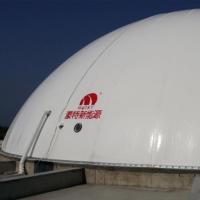 China Digester Mounted Double Membrane Gas Holder with 200,000 ft³ Capacity and Weatherproof Spherical Design for sale