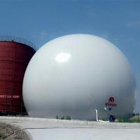 China Anti-Corrosion Dual Membrane Gas Domes for Biogas Storage | 100-5000 m³ Capacity | 2-20 Kpa Pressure Range for sale
