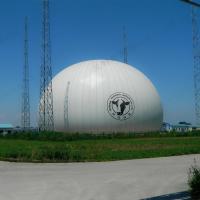 China Free Standing Double Membrane Biogas Storage Tanks 50-20000m3 Capacity with Explosion-Proof Blower for sale