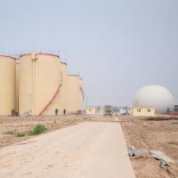 China Free Standing Dual Membrane Biogas Balloon for sale