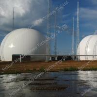 China Sphere Shape Biogas Storage Tanks Flame Poof With High Specification Fabric for sale
