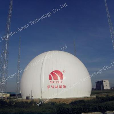 China Custom Spherical Biogas Storage Tanks Double Membrane Stand Alone for sale