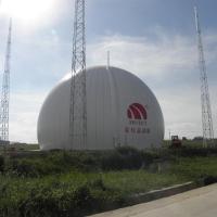 China Custom Spherical Biogas Storage Tanks Double Membrane Stand Alone for sale