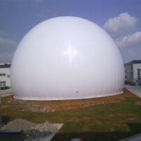 China Customized White Dual Membrane Biogas Dome / Biogas Balloon 50 – 20000m3 for sale