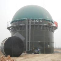 China Green Color Dual Membrane Biogas Dome Gas Holder Anti Corrosion Shockproof for sale