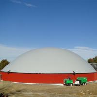 China White PVC foil Single Membrane Biogas Cover Flame Resistant for sale