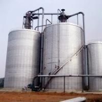 China Spiral Steel Storage Silo Tank For Grain , Cement Storage Silo Corrosion Resistant for sale