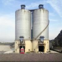 China Spiral Steel Storage Silo Tank For Grain , Cement Storage Silo Corrosion Resistant for sale