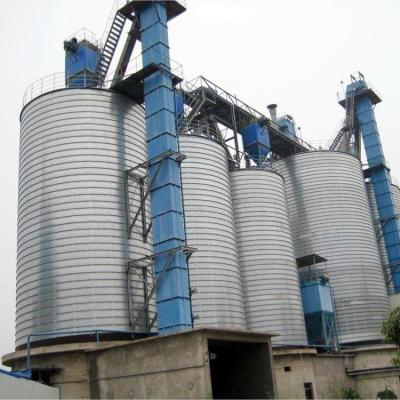 China Custom Capacity Spiral Steel Storage Silo With Cone Shaped Bottom for sale