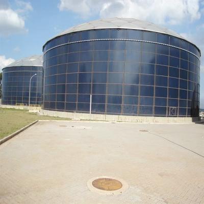 China Flat or Domed Roof Bolted Water Storage Tanks with NSF/ANSI 61 Standards for Industrial Applications for sale