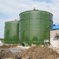 China Biogas Digester Bolted Steel Tank , Anti Rust Fiberglass Steel Bolted Storage Tanks for sale