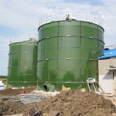 China Biogas Digester Bolted Steel Tank , Anti Rust Fiberglass Steel Bolted Storage Tanks for sale