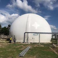 China Free Standing Double Membrane Biogas Holder - PVC Coated Fabric Storage Tank with 18-Month Warranty and 10-Year Membrane Replacement for sale