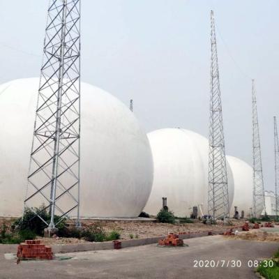 China Free Standing Double Membrane Biogas Holder - PVC Coated Fabric Storage Tank with 18-Month Warranty and 10-Year Membrane Replacement for sale