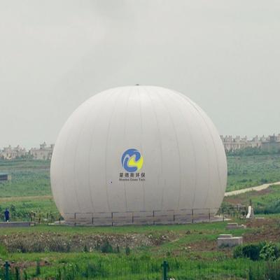 China 2000m³ Free Standing Dual Membrane Biogas Balloon with 20-20,000m³ Capacity and 20-Year Service Life for sale