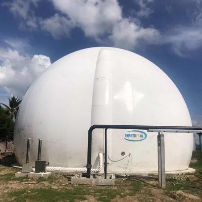 China 5000m³ Dual Membrane Biogas Balloon Storage System with 20-20,000m³ Capacity and 20-Year Service Life for sale