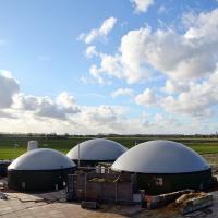 China White 500m³ Double Membrane Gas Holder for Methane Storage with 20 mbar Pressure and 20-20,000 m³ Capacity for sale