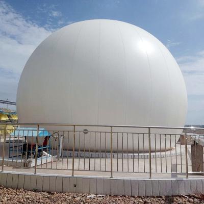 China Automated Ground Mounted Double Membrane Biogas Storage Tank 20-20000 m³ Capacity ≤20 mbar Pressure For Cow Farms for sale