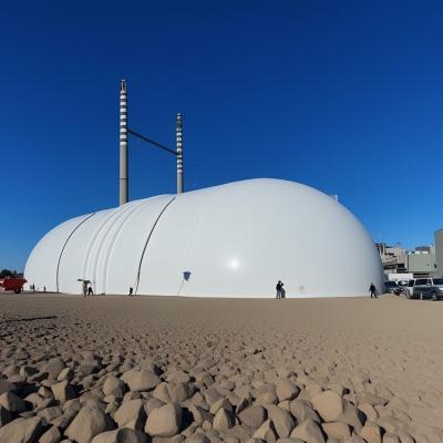 China Rectangular Double Membrane Biogas Storage Tank 20-20,000 m³ Capacity with 20 mbar Pressure Control for Lagoon Cover Applications for sale