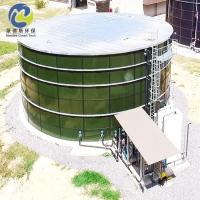 China GFS Glass Fused Bolted Steel Tanks with 3-12mm Steel Plates and 0.25-0.45mm Dual Coating for Fire Water Storage for sale