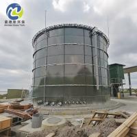 China Dark Green GFS Bolted Steel Storage Tank Modular Design 3-13mm Thickness 30+ Year Lifespan for Food Industry for sale
