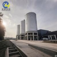 China High Strength Spiral Steel Silo for Lime Storage 40-15000 m³ Capacity 3-50m Diameter Construction Agriculture for sale