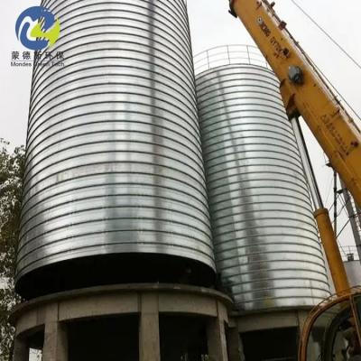 China Customizable Spiral Galvanized Steel Silo for Calcined Petroleum Coke Storage - 40-15,000 m³ Capacity, 3-50m Diameter for sale