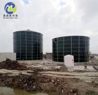 China Custom Bolted Steel Purified Water Storage Tank Dark Blue Dark Green Color for sale