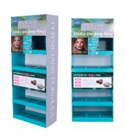 China Makeup Stable Printed Cardboard Box Display Stands Multipurpose cosmetic makeup display rack for sale