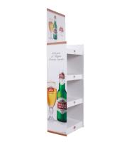China POP Corrugated Cardboard Retail Display Stands UV Coating Sustainable cardboard display rack for sale