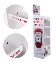 China Ultralight Cardboard Floor Display Stands Antiwear Display Racks For food floor standing display for sale